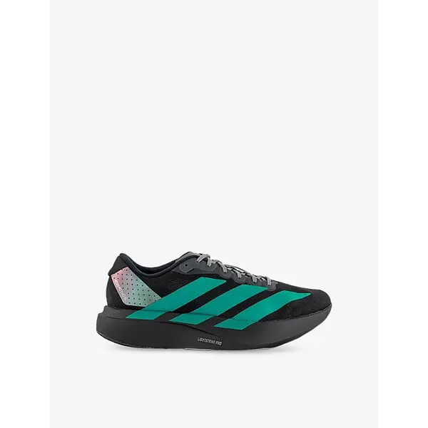 Adidas Adizero Evo Sl M Woven Trainers In Core Black Pure Teal Gre